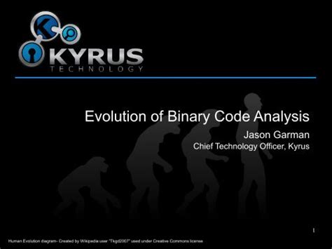 evolution of binary code analysis pdf sans
