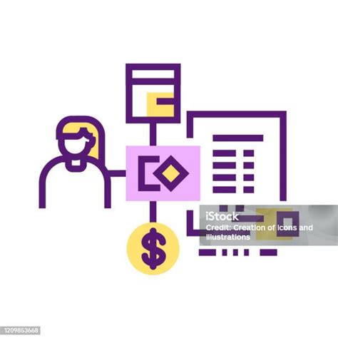 브랜드 에쿼티 컬러 라인 아이콘입니다 웹 페이지 모바일 앱 프로모션에 대한 픽토그램 Ui Ux Gui 디자인 요소입니다 편집