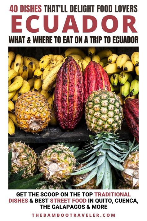 Ecuadorian Cuisine Top 40 Dishes To Try In Ecuador The Bamboo