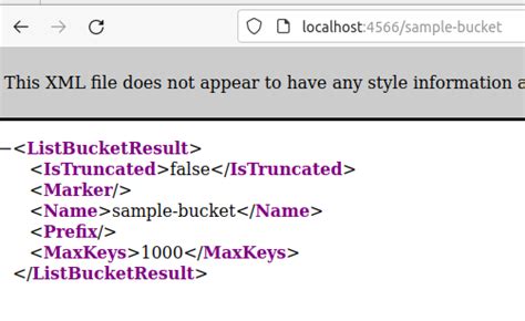 aws localstack s3 example 1