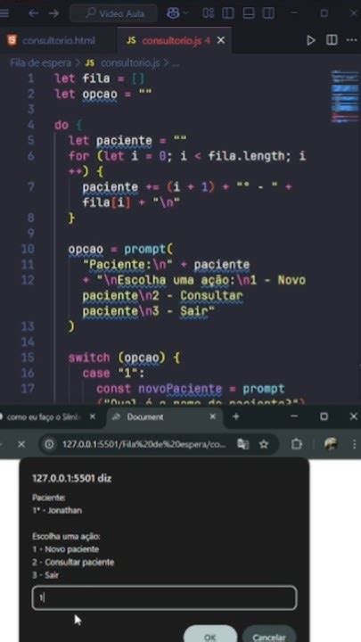 Como Criar Um Sistema De Fila No Javascript 💻 Javascript Programação