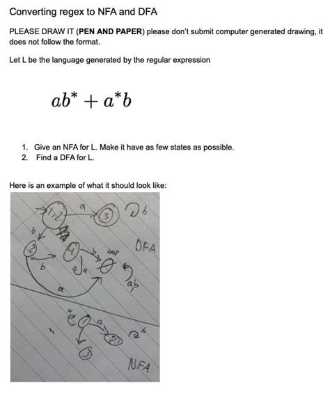 Answered Converting Regex To Nfa And Dfa Please Bartleby