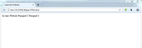 Belajar HTML Part Cara Membuat Paragraf