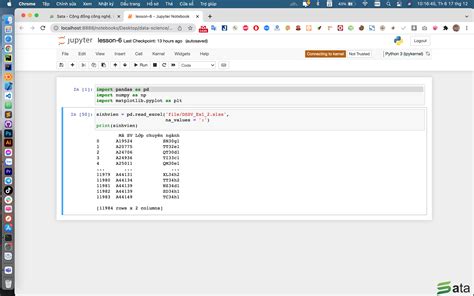 Sử Dụng Pandas đọc File Excel Xlsx Sata