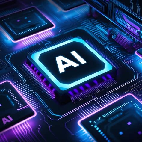 AI Futuristic Technology Background Premium AI Generated Image