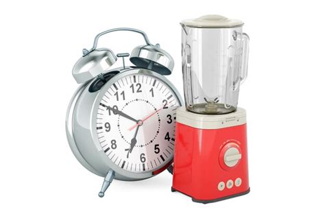 Premium Photo Electric Blender With Alarm Clock 3d Rendering