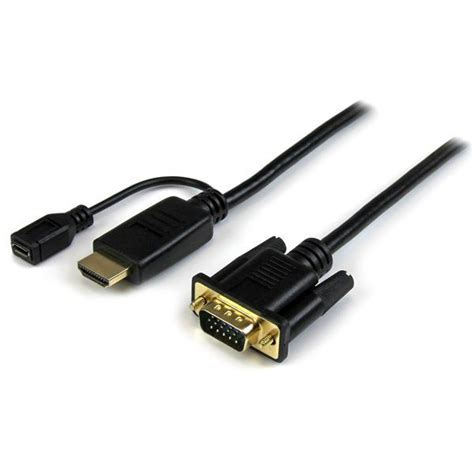 Startech Ft Hdmi To Vga Active Converter Cable Hdmi To Vga Adapter X Or P
