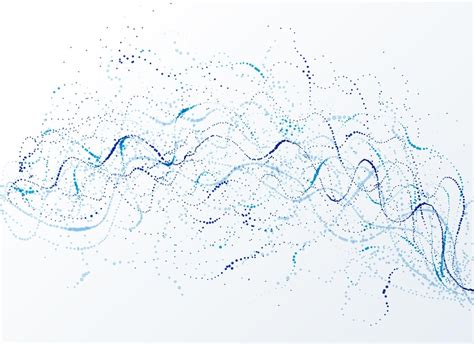 Premium Vector Particle Flow Array Colorful Vector Abstract Background Life Forms Bio Theme