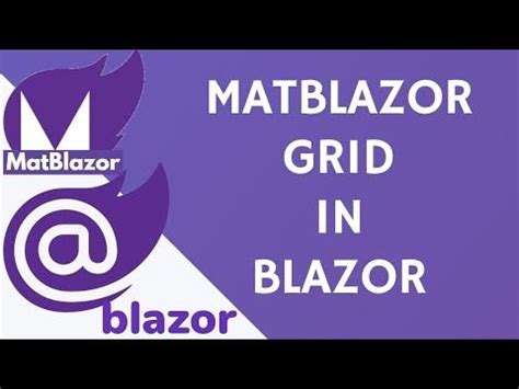 Matblazor Grid In Blazor Artofit