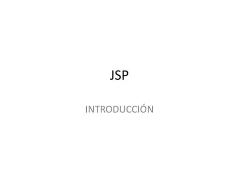 PPT JSP PowerPoint Presentation Free Download ID