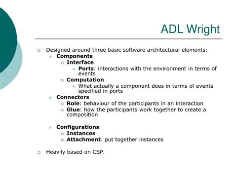 Ppt Addressing Non Functional Properties In Software Architecture Using Adl Powerpoint