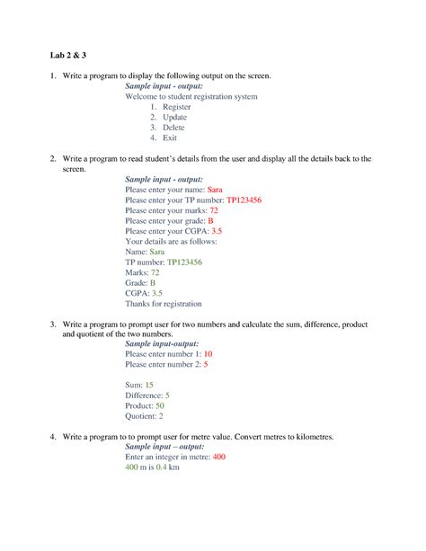 Lab 2 3 Python Variable Expression Lab 2 And 3 Write A Program To