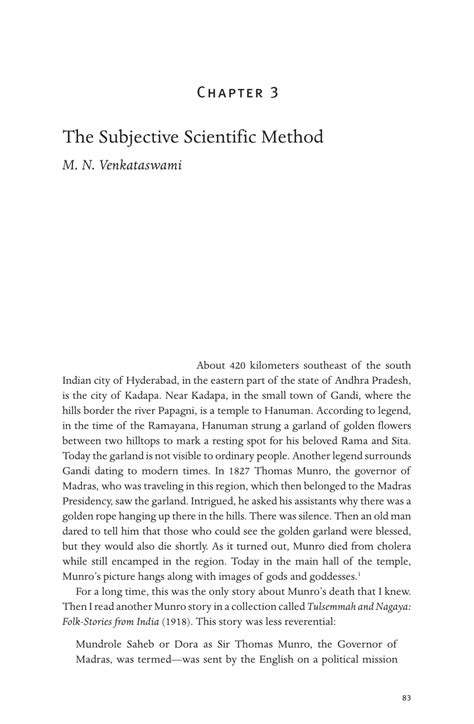 Pdf Chapter 3 The Subjective Scientific Method