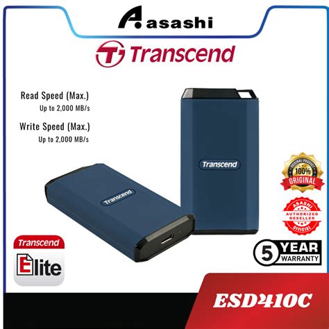 Transcend Esd C Tb Tb Tb Usb Gen X Type C Portable Ssd Ipx Up To Mb S Read