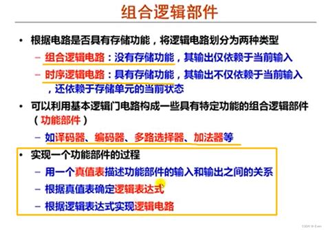 【南京大学】袁春风教授的 计算机系统基础（一）——第3章 运算电路基础 课堂笔记 袁春风笔记 csdn博客