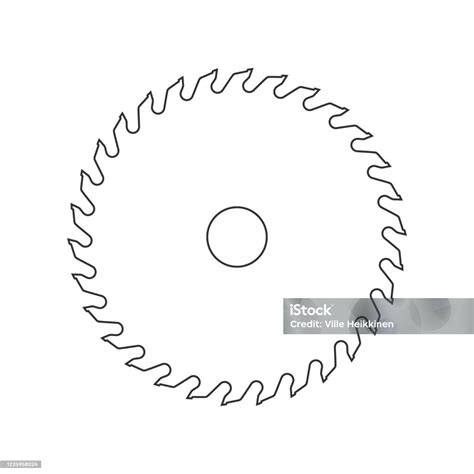 톱 블레이드 아이콘 모양 실루엣입니다 벡터 일러스트 이미지입니다 흰색 배경에 격리 톱날에 대한 스톡 벡터 아트 및 기타 이미지 톱날 전기톱 강철 Istock