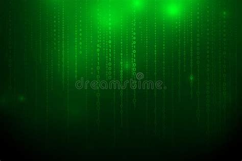 Futuristic Binary Code Matrix Texture Backdrop For Communication Stock