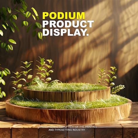 제품 프레젠테이션을 위한 무대 포디움 장면 디스플레이 모 제품 디스플레 쇼케이스를 위한 포디움 프리미엄 Ai 생성 Psd