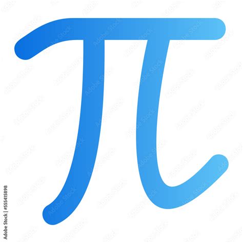 Pi Gradient Icon Stock Vector Adobe Stock