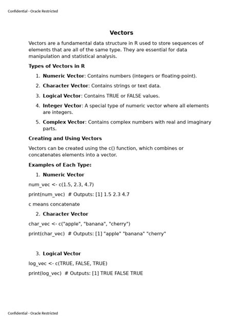 R Programming Notes Pdf Data Type Computing