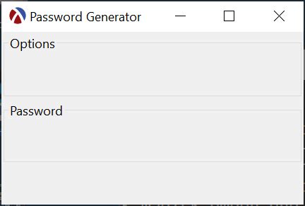 Building A GUI Application For The Password Generator