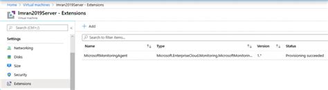 create an azure log analytics workspace and add a virtual machine cloud build
