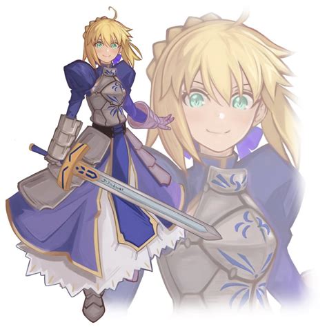Artoria Pendragon And Saber Fate And 1 More Drawn By Korekore