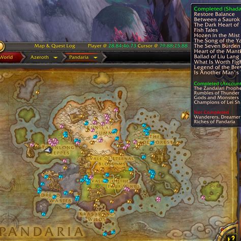 HandyNotes Exploration Achievements Pandaria Screenshots World