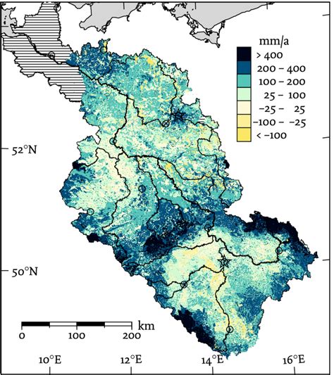 Spatial Distribution Of Runoff Contributions Values Of The First 10 Download Scientific