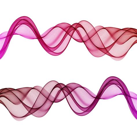 Pink Horizontal Wave White Background Abstract Background Design