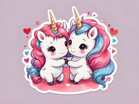 Unicorn Couple Making Love By Dianaxstoyanova Thehungryjpeg