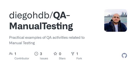 Github Diegohdbqa Manualtesting Practical Examples Of Qa Activities Related To Manual Testing