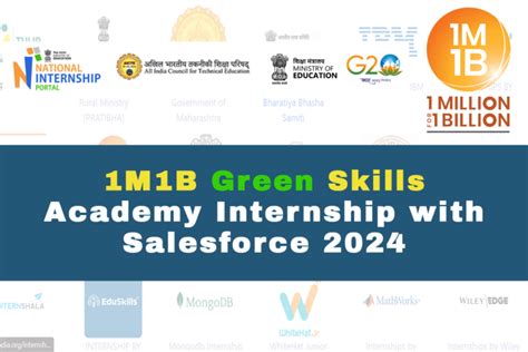 1m1b Green Skills Academy Internship With Salesforce 2024 Aicte Internship Help Desk