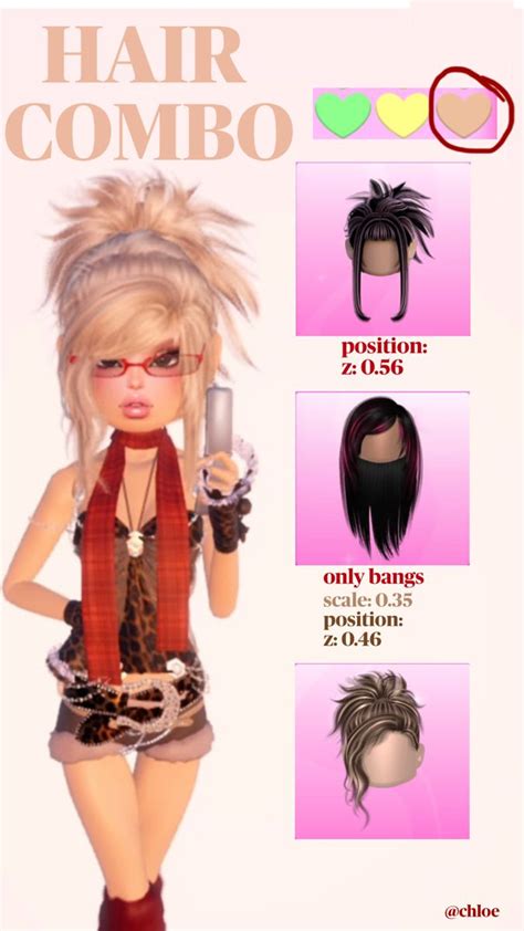 Y2k Hair Combo Dress To Impress Scene Hair Moda Dress Up