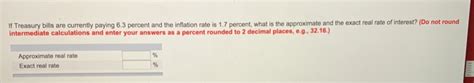 Solved If Treasury Bills Are Currently Paying Percent Chegg Com