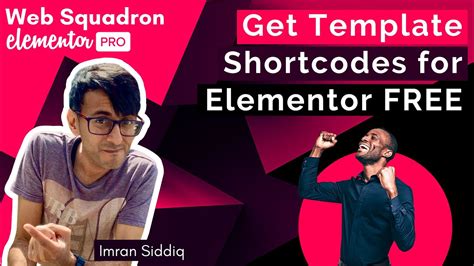 elementor get template shortcodes for elementor free youtube