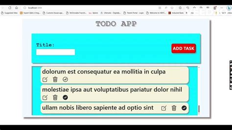 Todo App React Youtube
