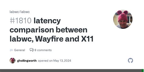 latency comparison between labwc wayfire and x11 · labwc labwc