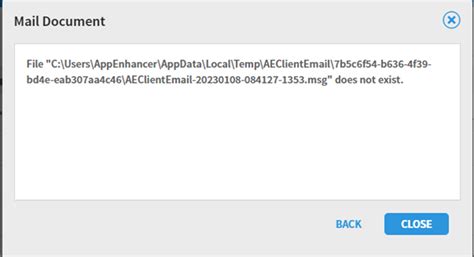 Appenhancer Not Emailing Documents After Upgrade