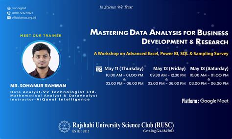 Mastering Data Analysis For Business Development And Research Rusc