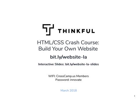 Htmlcss Crash Course Correct Free Course Link Ppt