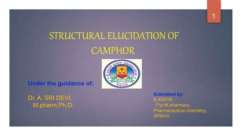 Nicotine Structural Elucidation Ppt