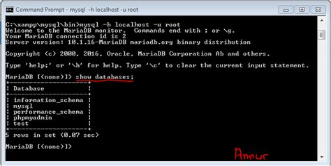 Cara Membuat Database Dan Table Mysql Lewat Command Prompt Cahaya