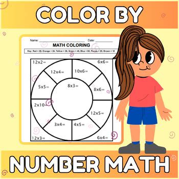 Multiplication Practice Color By Number Answer By Skye S Workshop