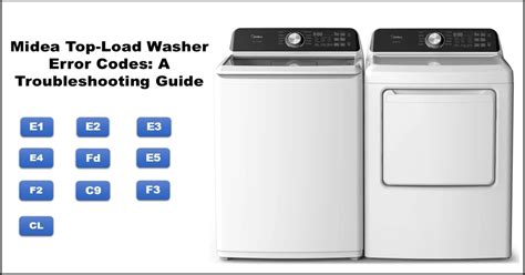 Midea Front Load Washing Machine Error Codes In 2025