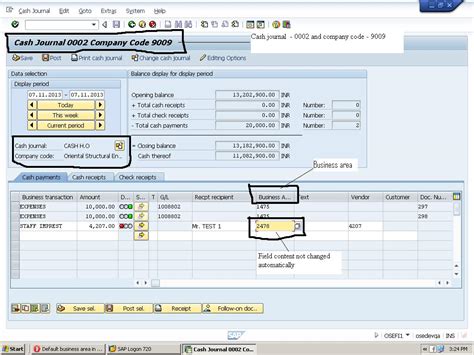 Default Business Area In Fbcj Sap Community