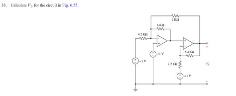 Solved Calculate Vo for the circuit in Fig ΚΩ Chegg com