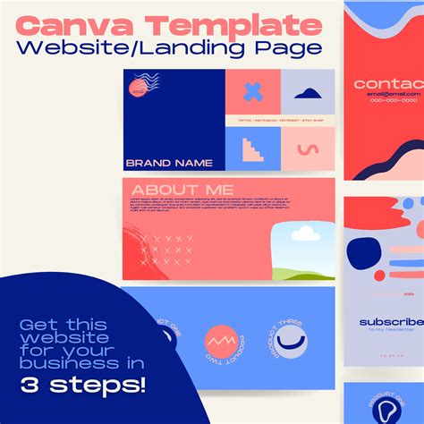 best canva website templates