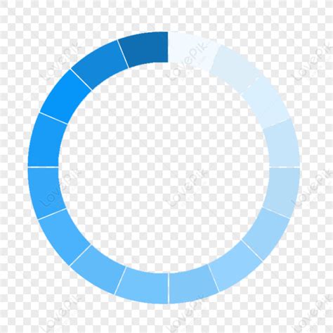 블루 그라데이션 원형 진행률 표시 줄 페이지 대기 아이콘 일러스트 레이블데이지그래픽 Png 일러스트 무료 다운로드 Lovepik