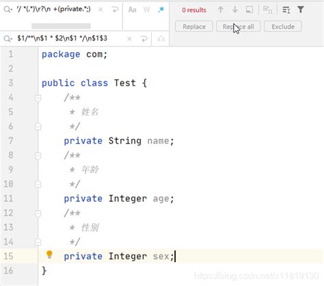 正则批量替换java行尾注释与类属性javadoc注释iaea把双斜杠注释改为javadoc注释 Csdn博客